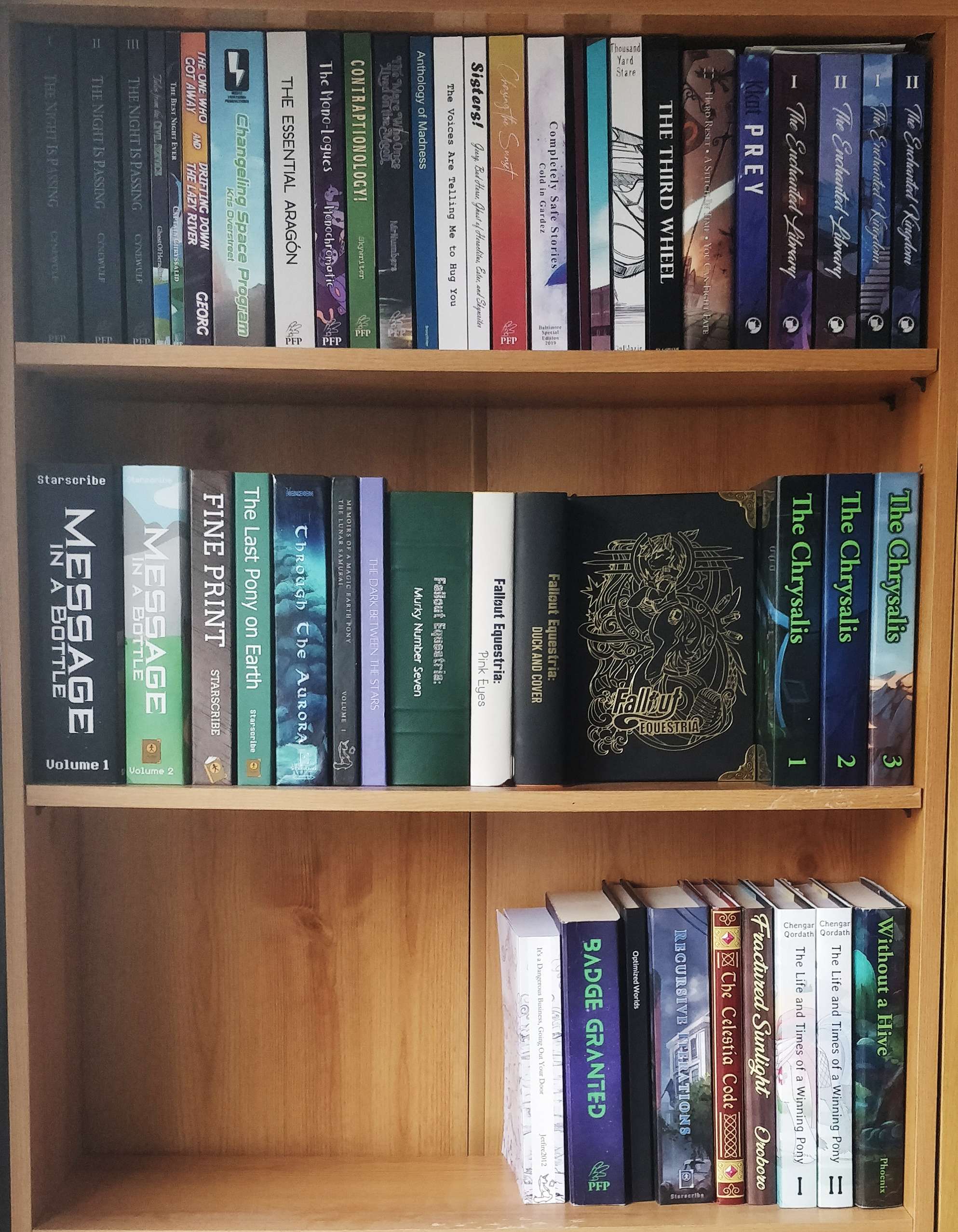 Hardcopy fanfic collections - Printed Fiction Hardcopies - Fimfiction